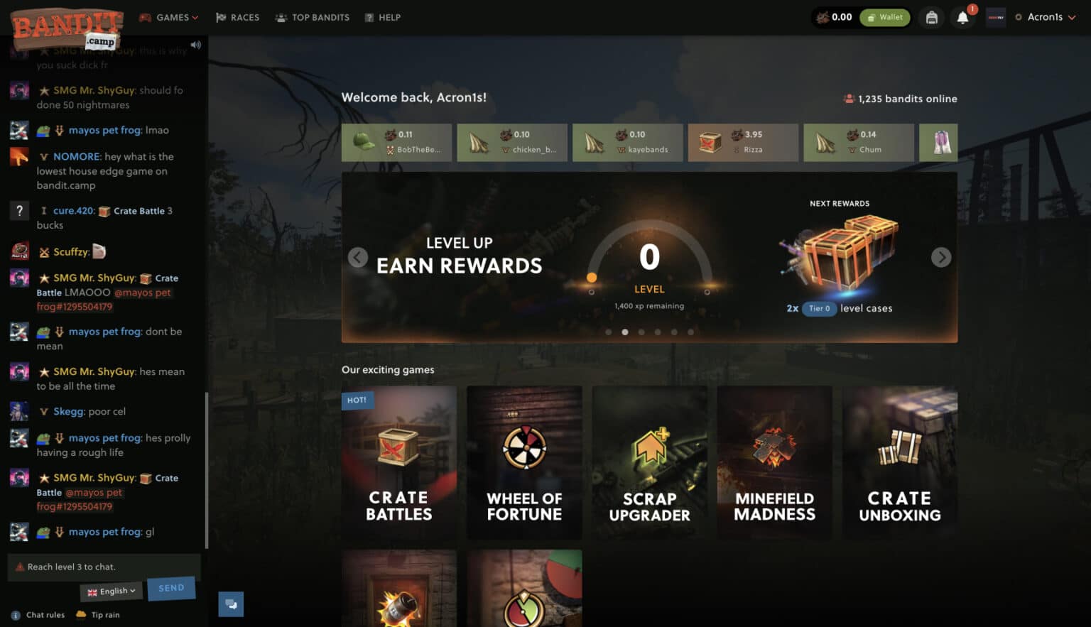 BanditCamp » Best RUST Gambling Site 2023 » CSGOFLY
